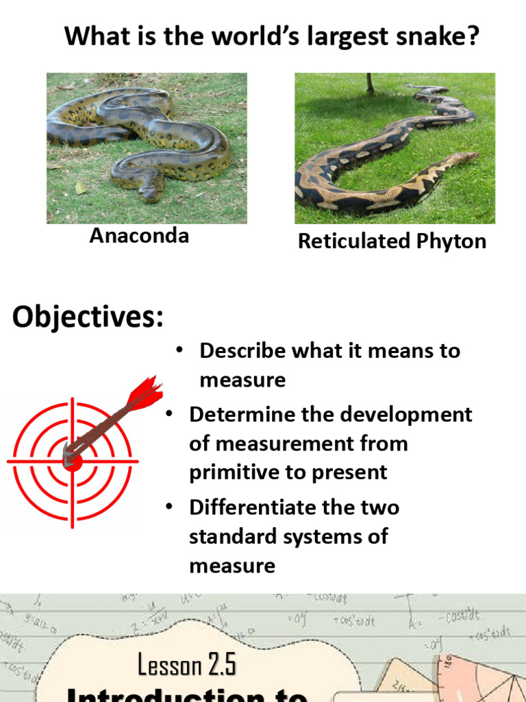 Math 7 Lesson 2.5 Introduction To Measurements | PDF