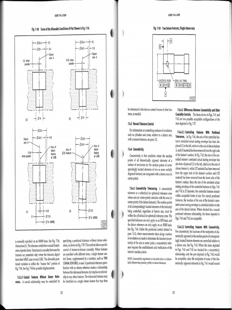 Coaxial Feature Without Datum Reference | PDF