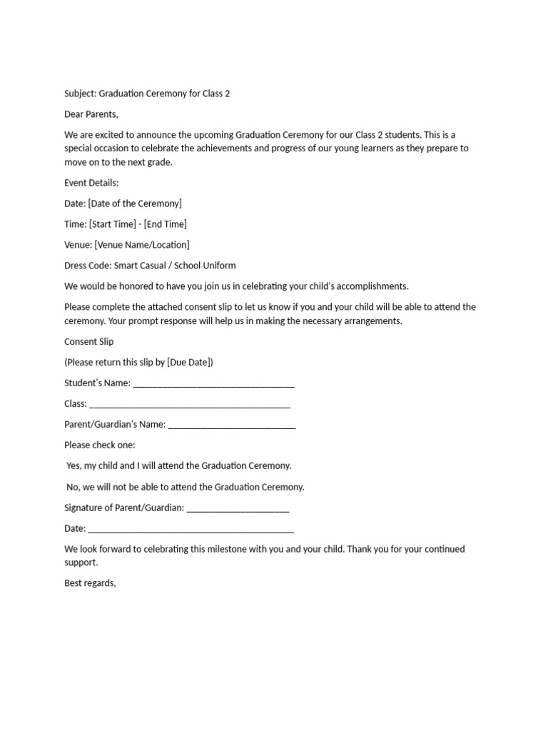 Circular Invitation Graduation Ceremony | PDF