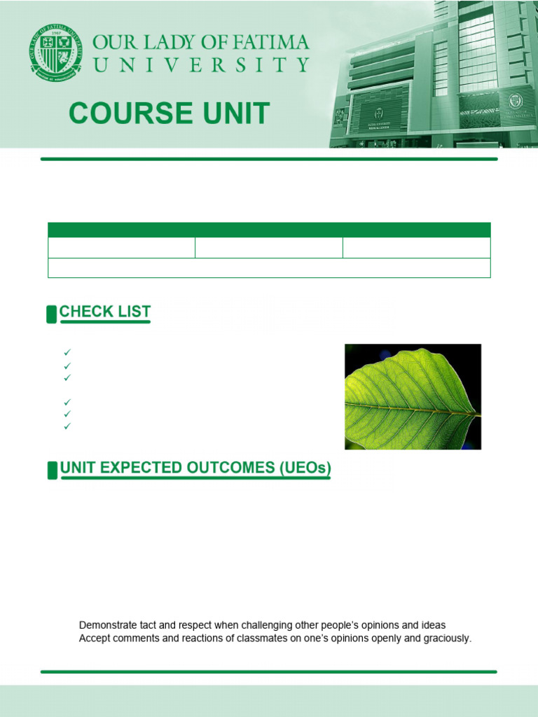 01 SBOT211 Course Unit 5 | PDF