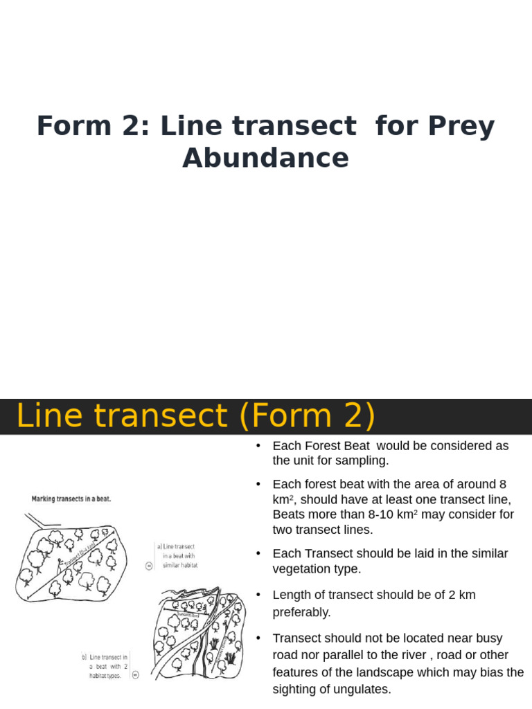 Line Transect PPT 2 | PDF