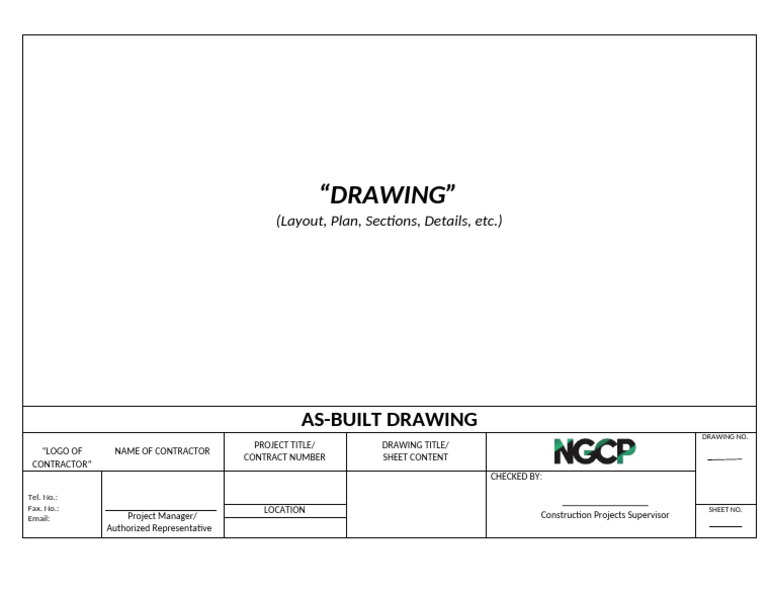 Detail Page For As-Built Drawings Template | PDF