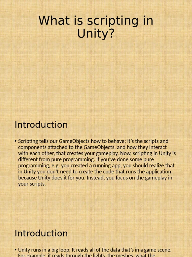 Chapter 4 - Unity Scripting | PDF