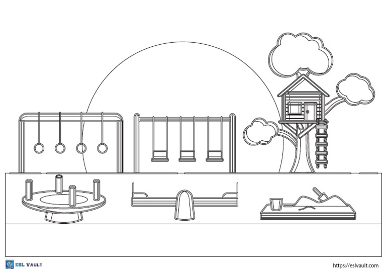 Playground Coloring Pages For Kids | PDF