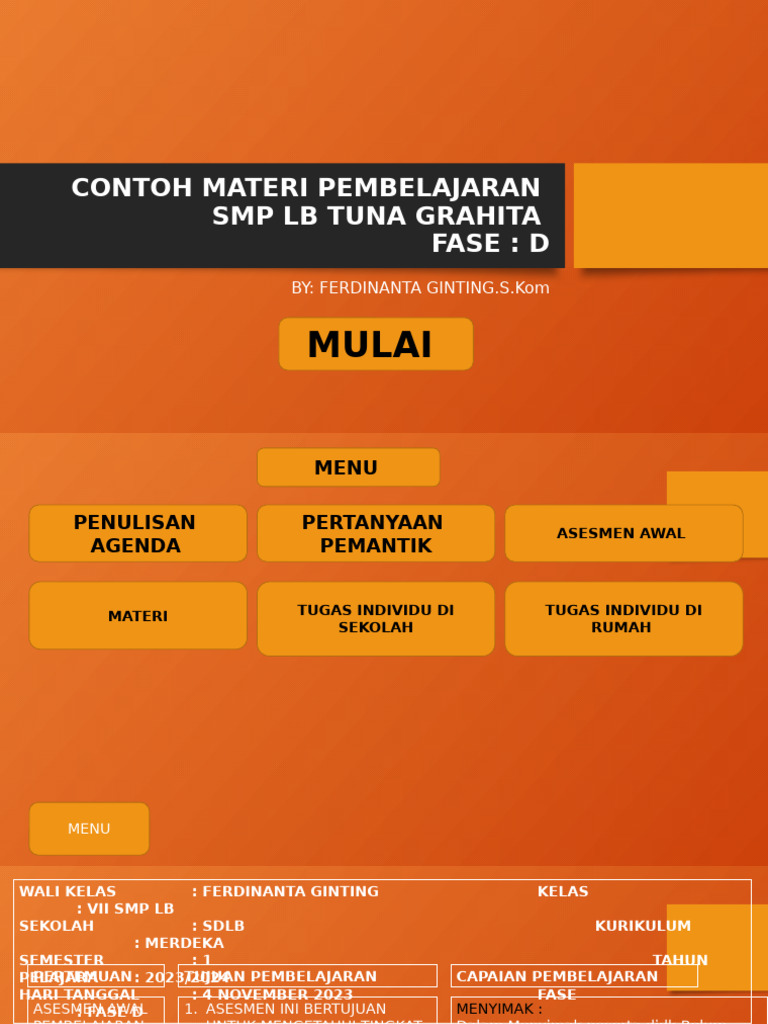 Contoh Materi Pembelajaran | PDF