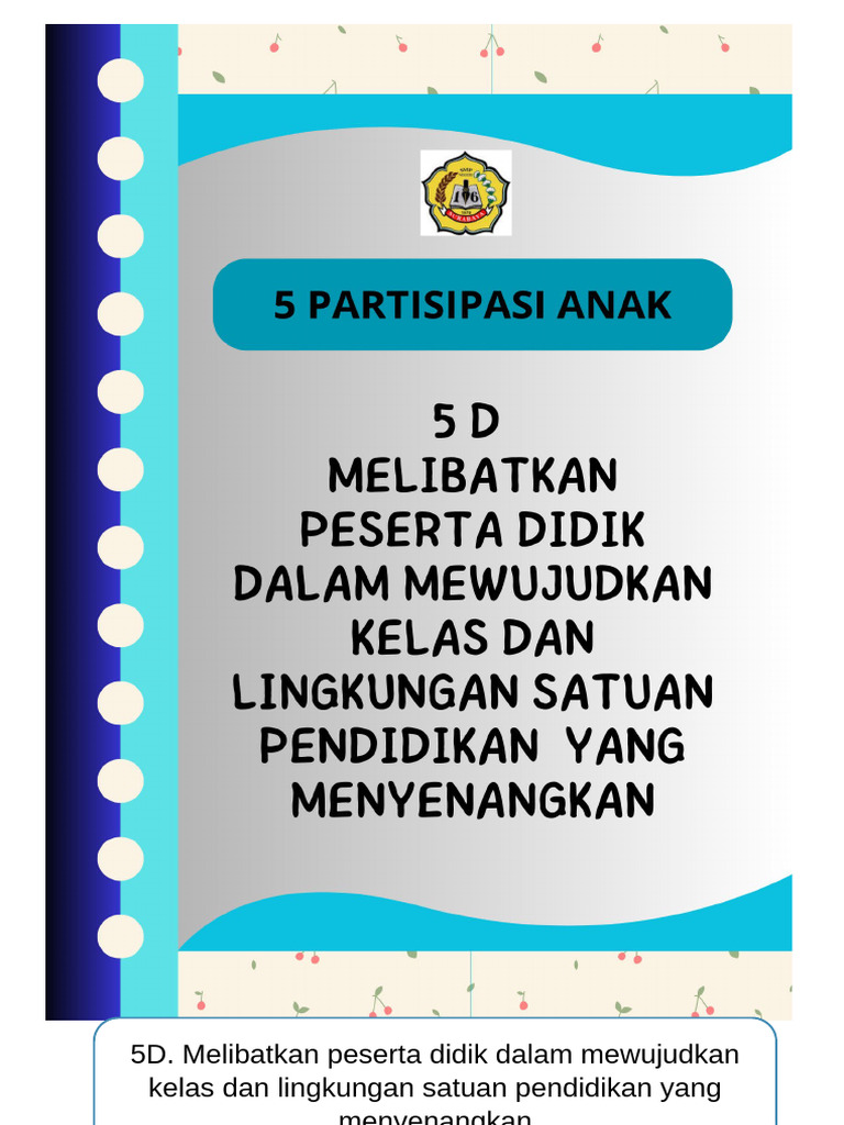5D Melibatkan Peserta Didik Dalam Mewujudkan Kelas Dan Lingkungan ...