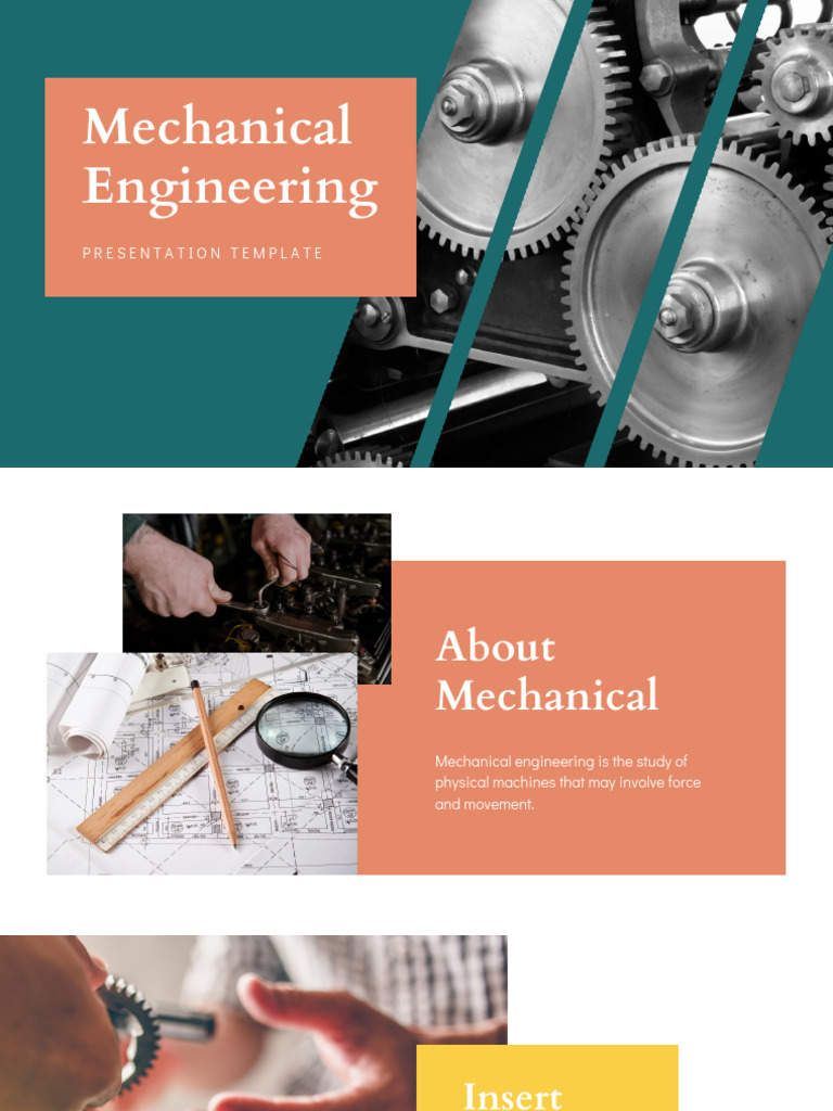 White and Green Modern Mechanical Engineering Presentation Enter | PDF