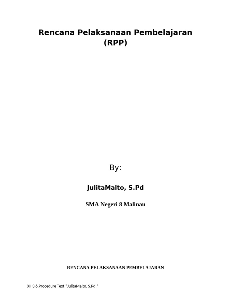 RPP Xii | PDF