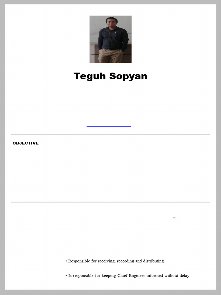 CV Teguh | PDF