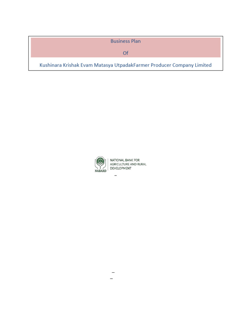 BDP Kushinara FPO Final | PDF