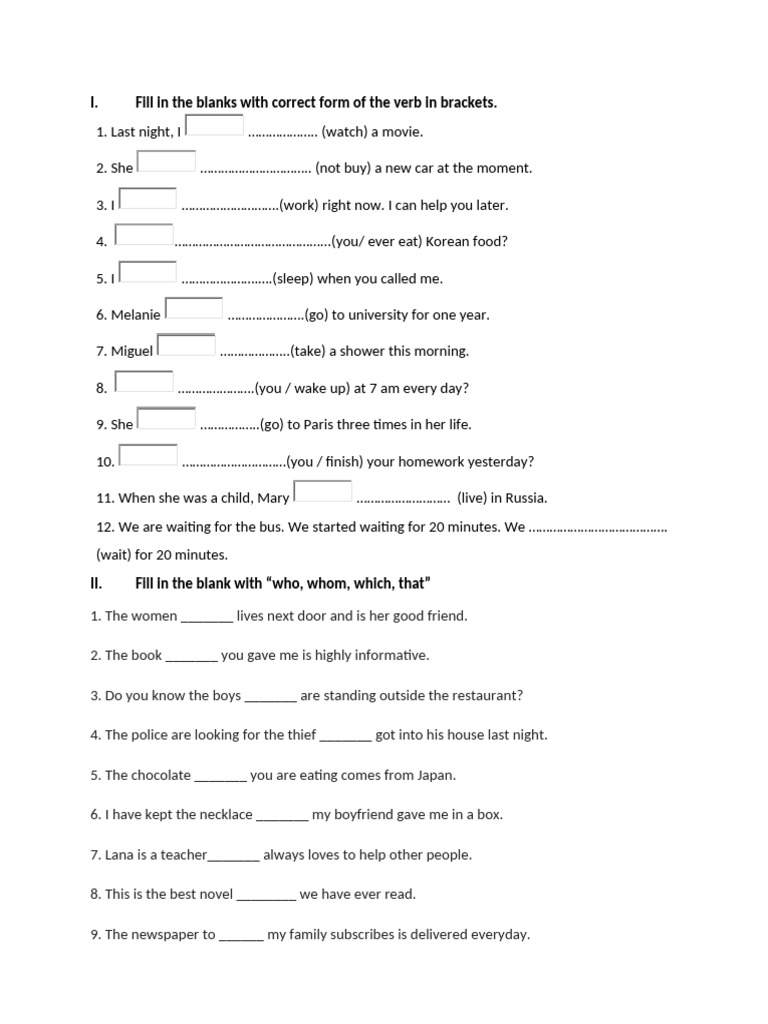 Unit 3 - exercise | PDF