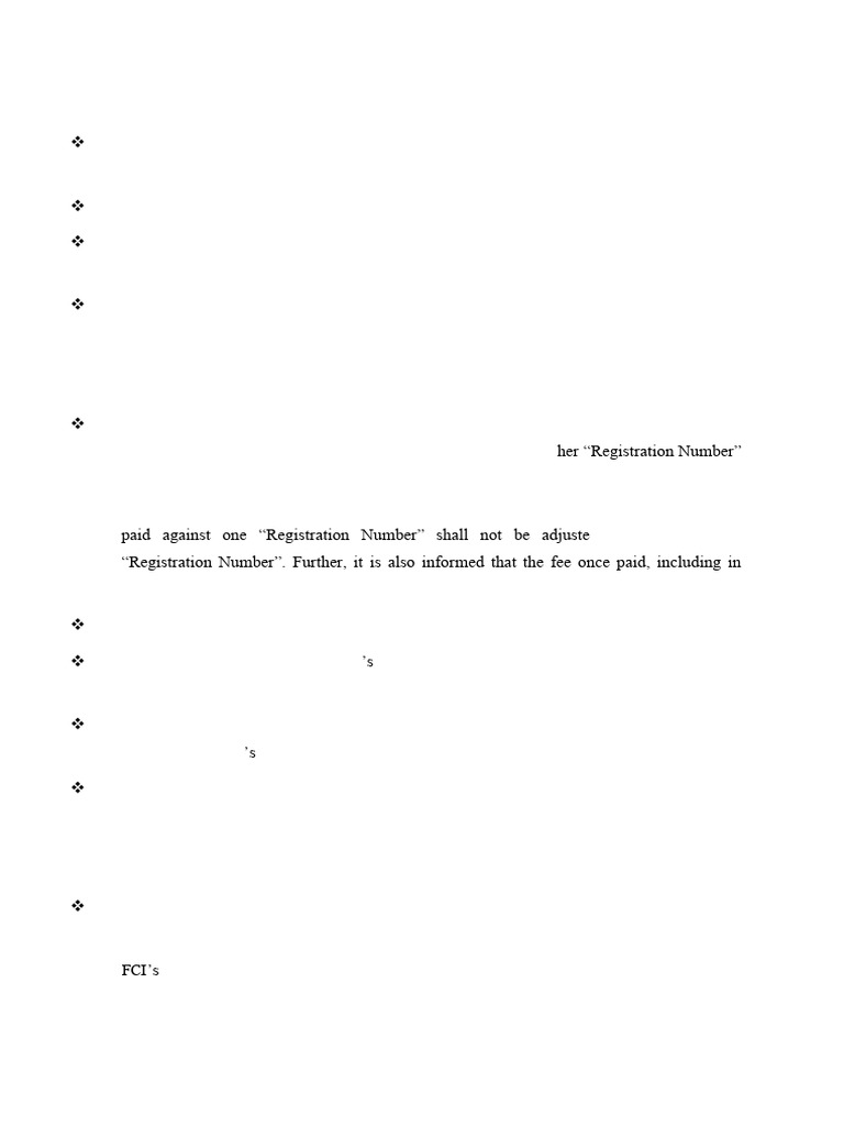 Fci Application Instructions | PDF