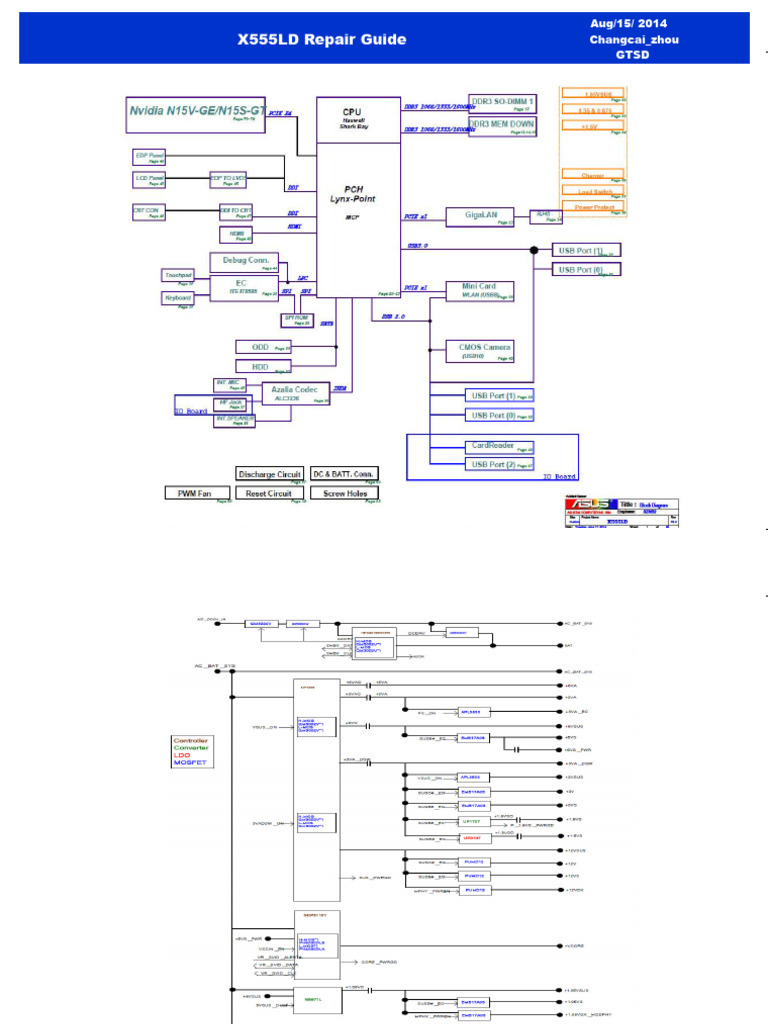 Asus x555ld - x555lp 1 Rev 3.6 - Repair Guide | PDF