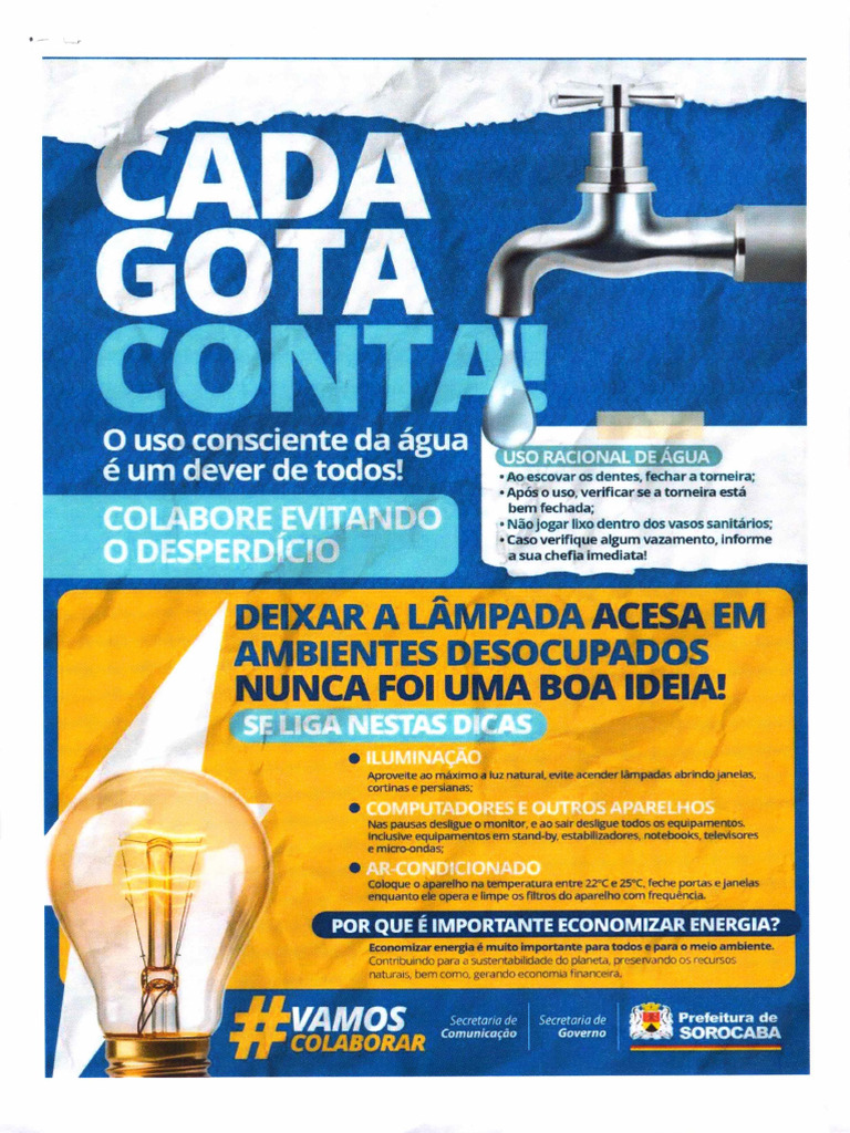 Cada Gota Conta | PDF