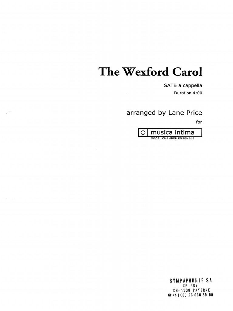 The Wexford Carol | PDF