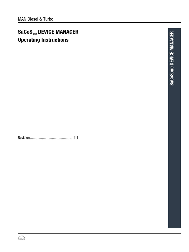 SaCoSone DEVICE MANAGER - OpInstr - EN | PDF