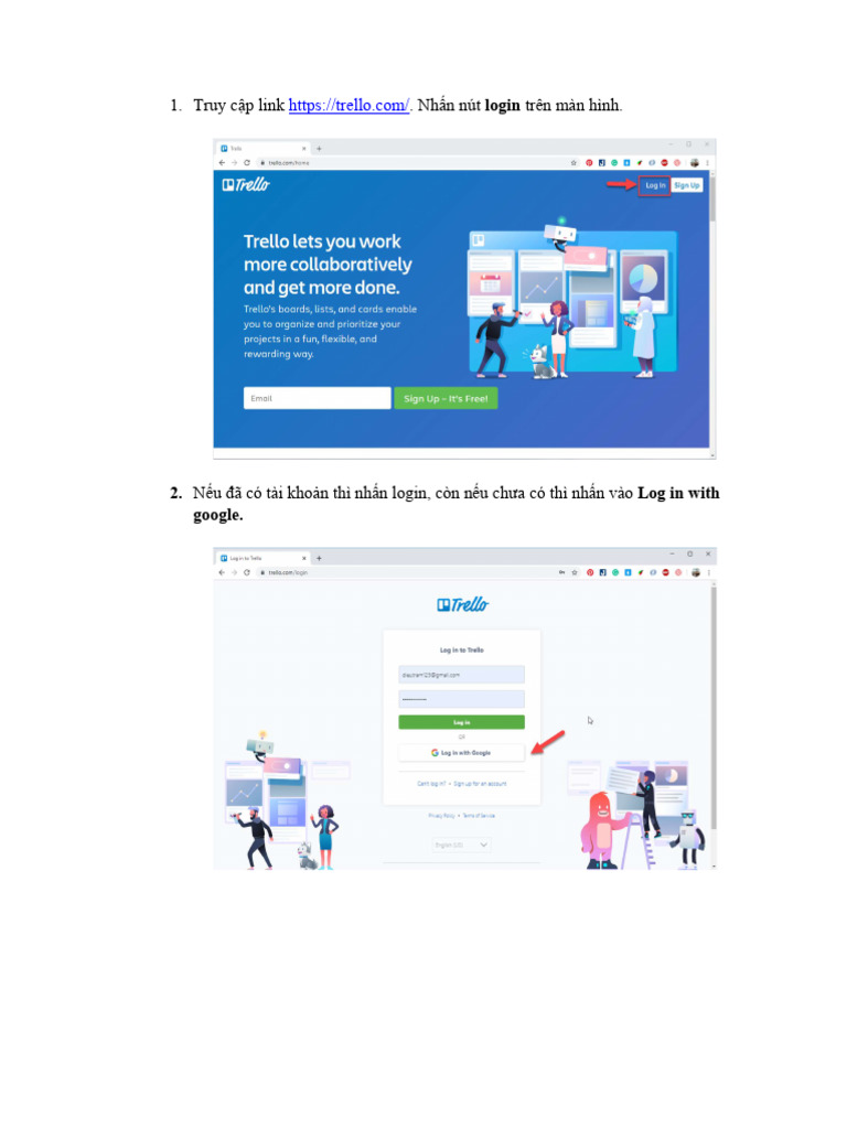 Huong Dan Su Dung Trello | PDF