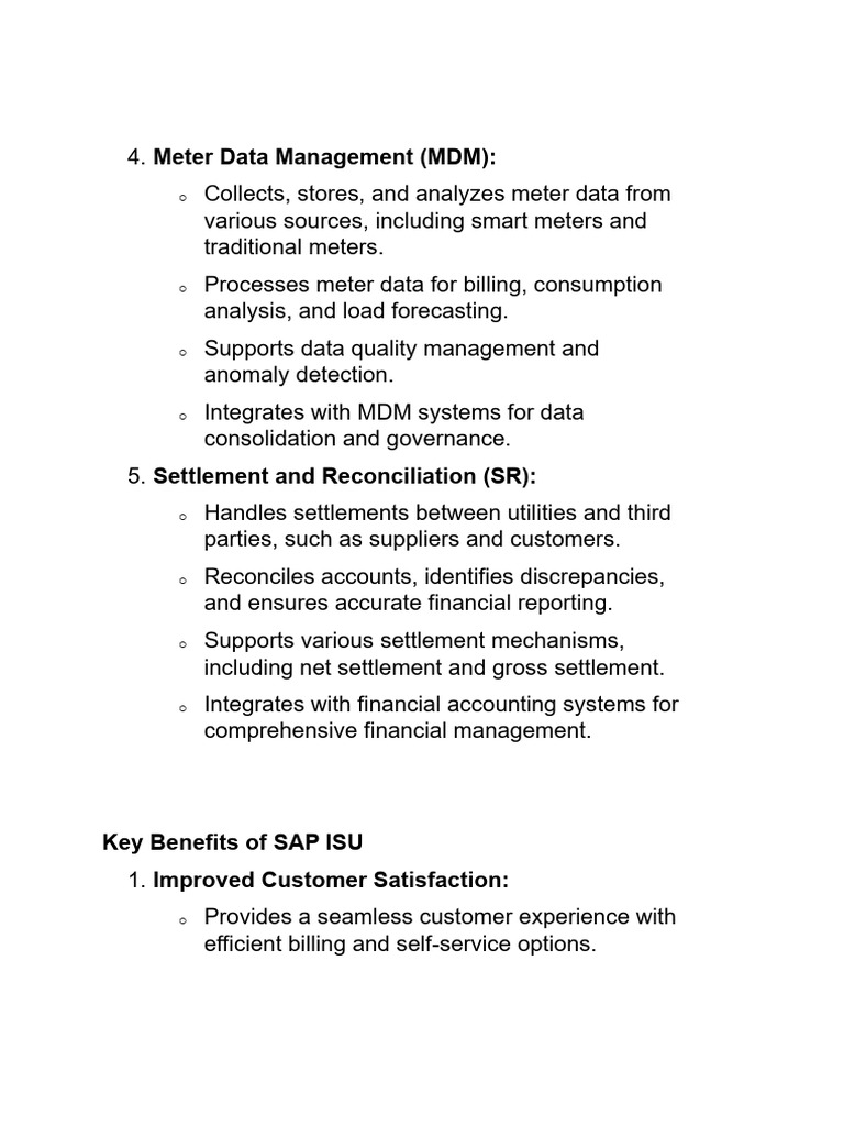 SAP ISU Summary-3 | PDF