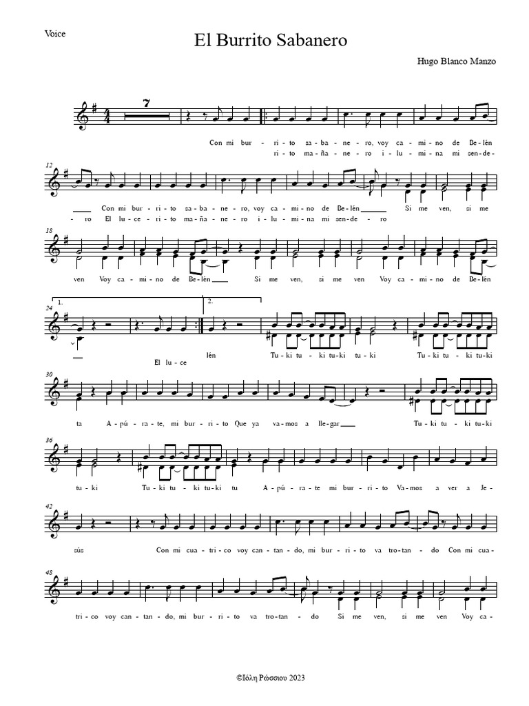 El Burrito - Voice | PDF