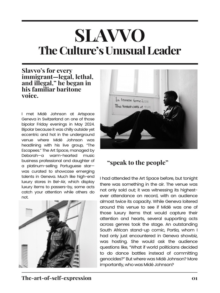 Slavvo The Culture's Unusual Leader PDF | PDF