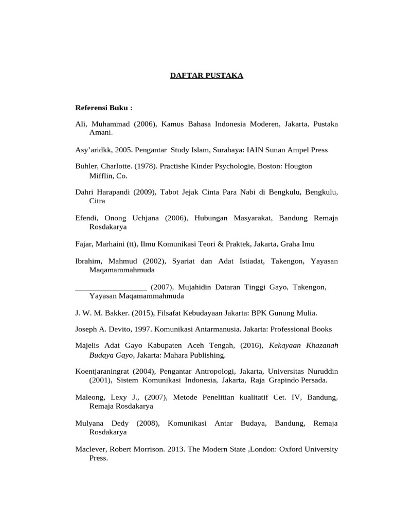 Daftar Pustaka | PDF