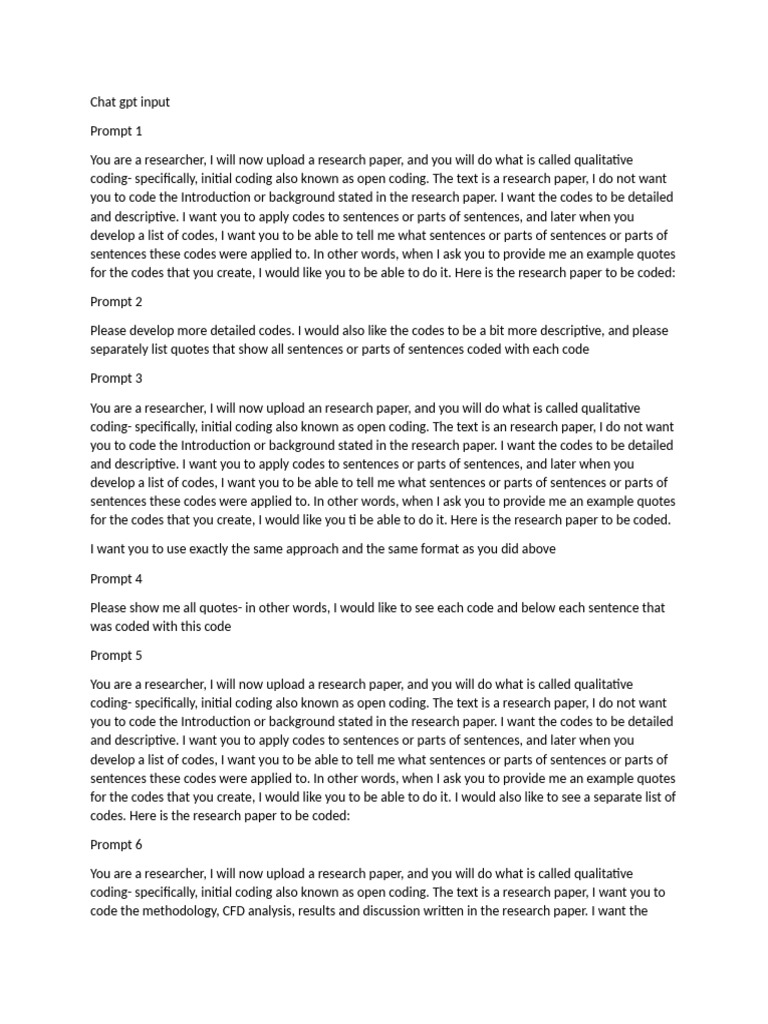 Chat GPT Input | PDF