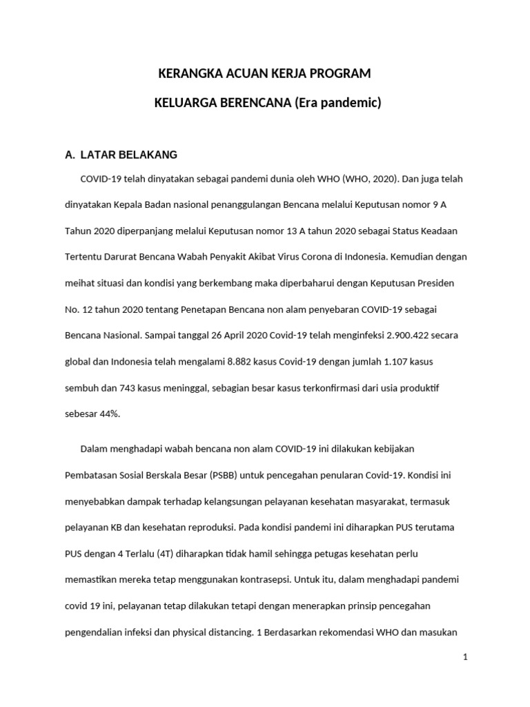 Kak KB Era Covid | PDF