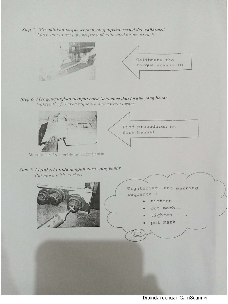 7 Step Procedure Pengencangan Bolt 2 | PDF
