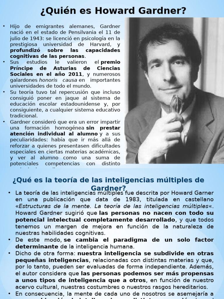 INTELIGENCIAS MULTIPLES DE HOWARD GARDNER | PDF