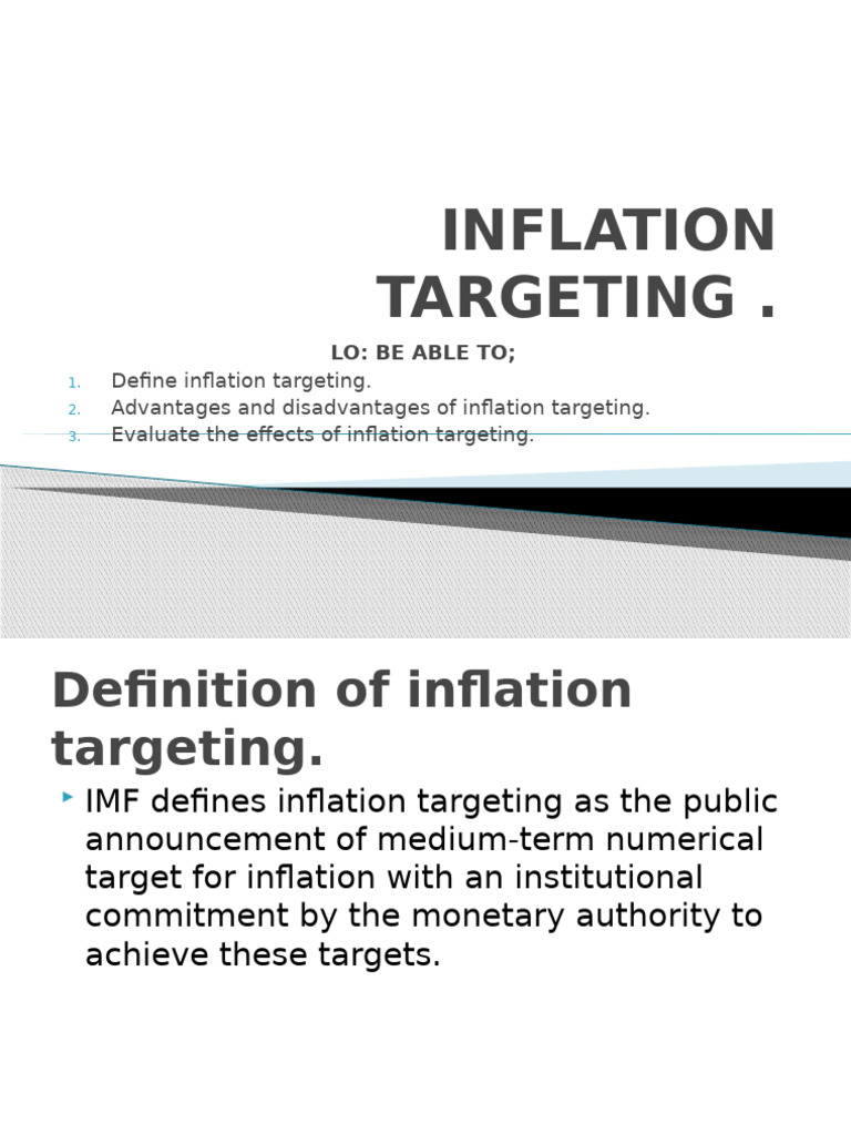Inflation Targeting | PDF