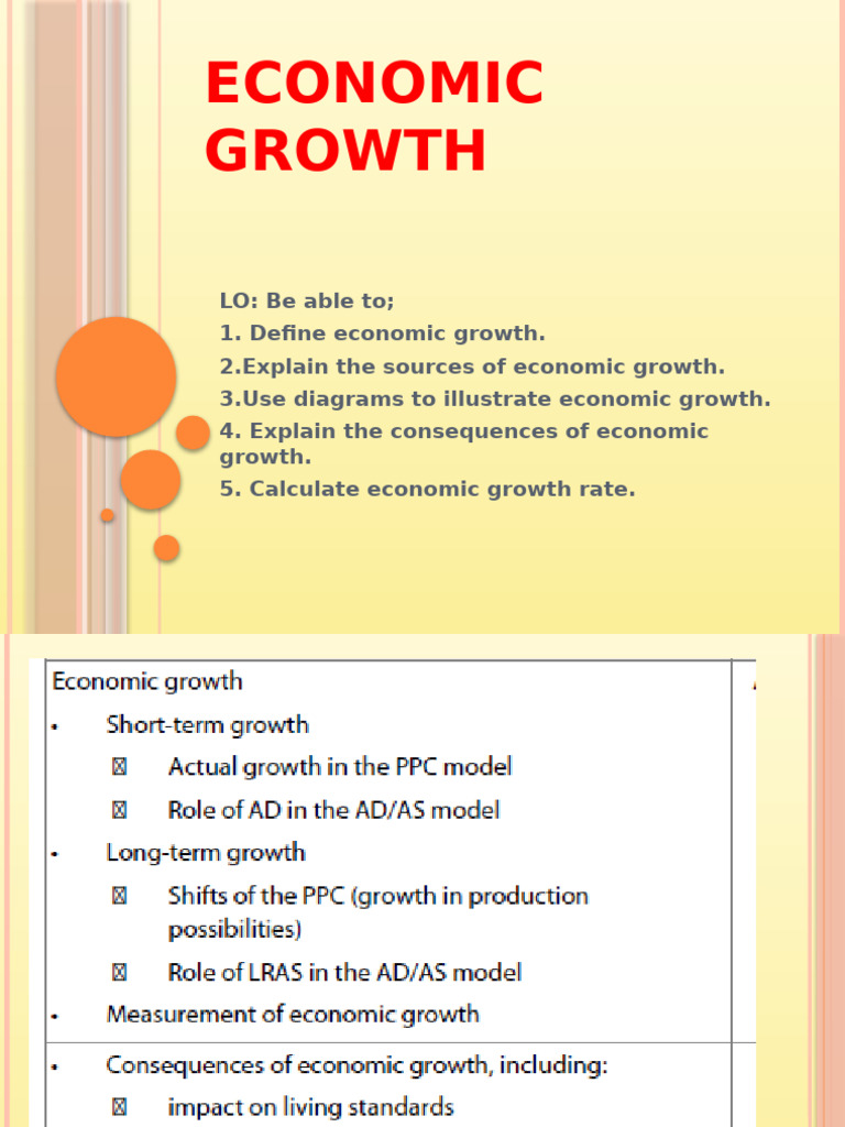 Economic Growth. | PDF