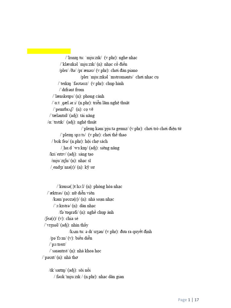 Unit 4 Global Success Bai Tap Full Ky Nang | PDF