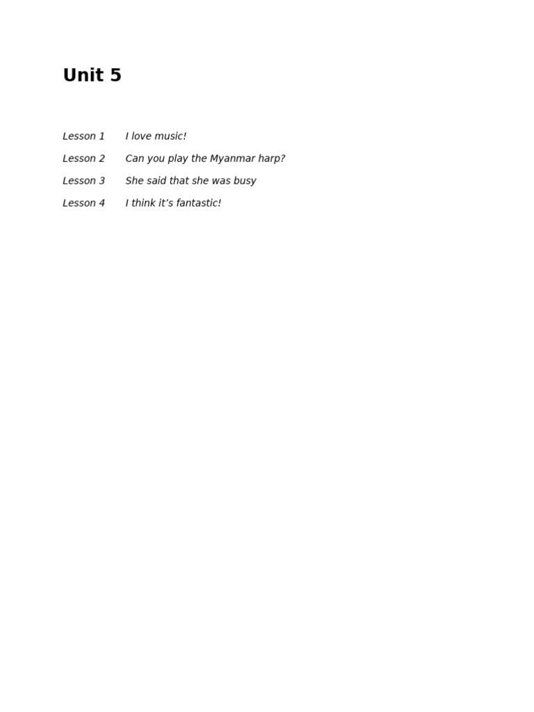 Unit 5 | PDF