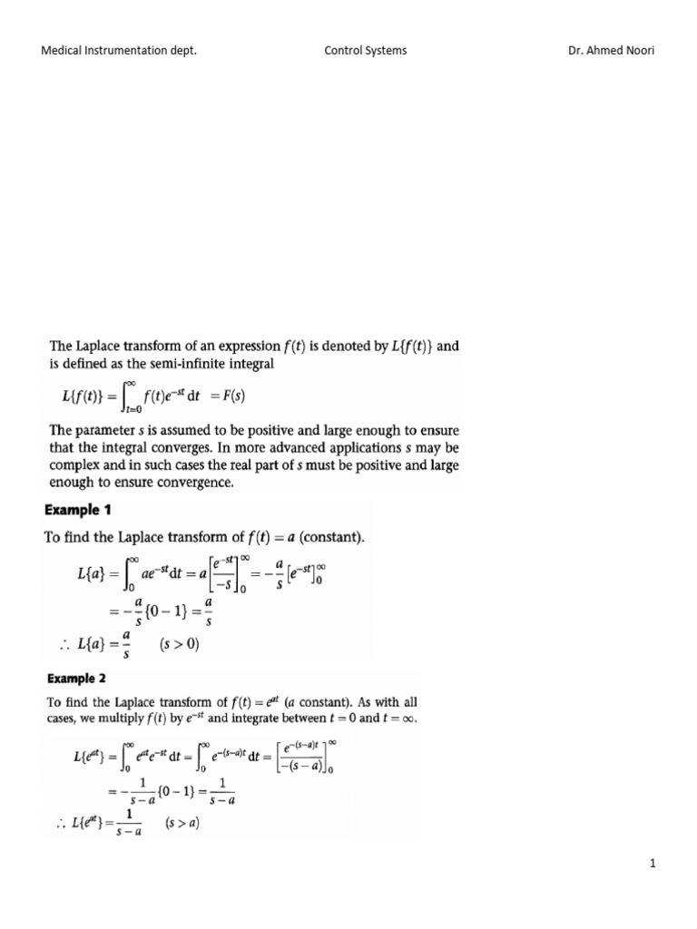 Control Lec 2 LT | PDF