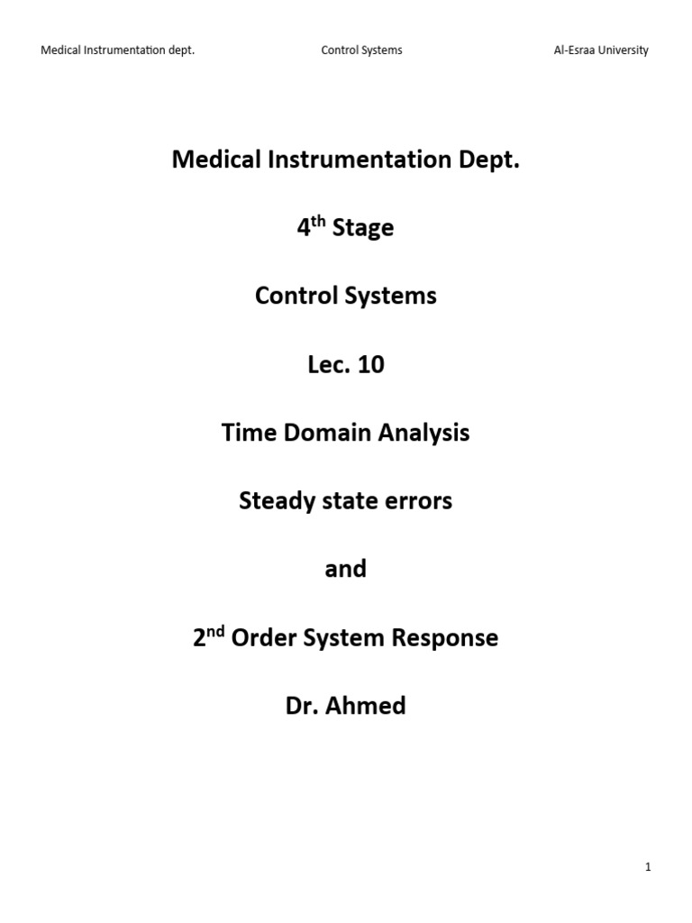 Control Lec10 | PDF
