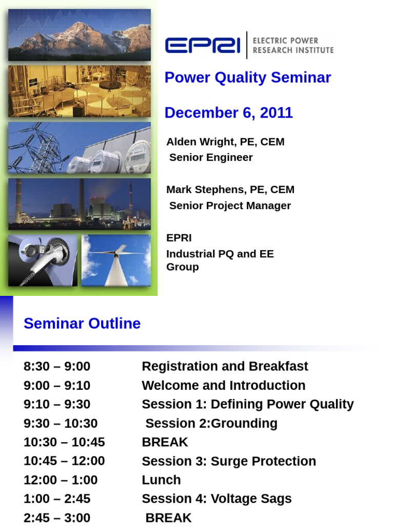2011 Power Quality Seminar | PDF