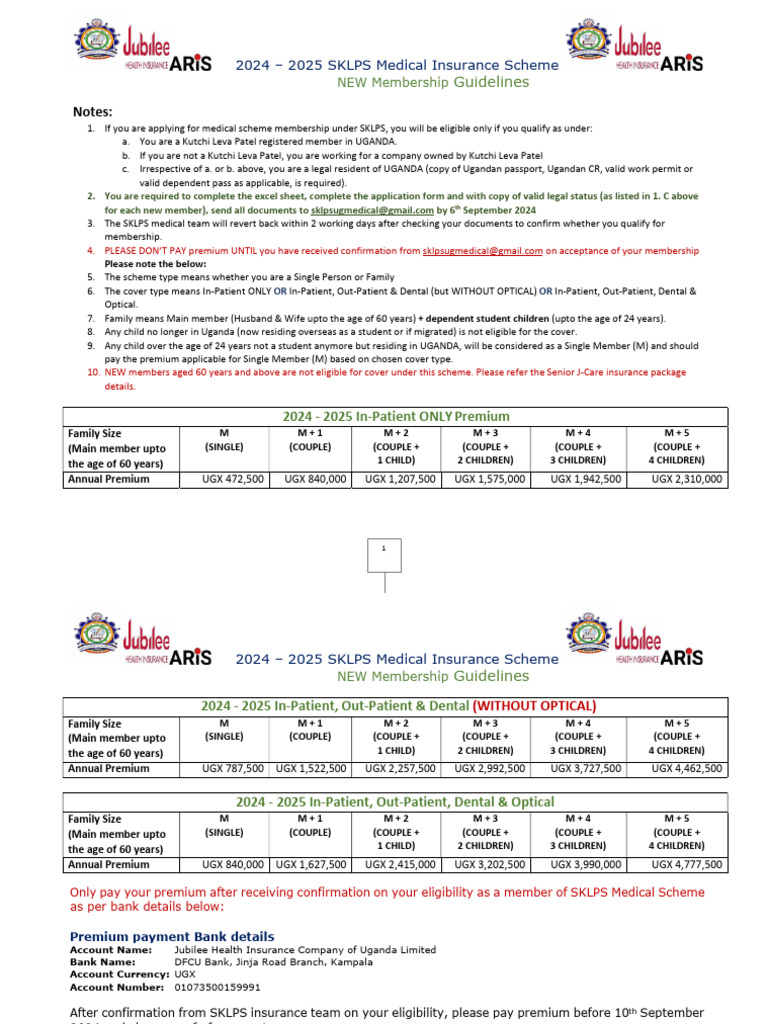 SKLPS 2024-25 Guidelines For NEW Members - August 2024 | PDF