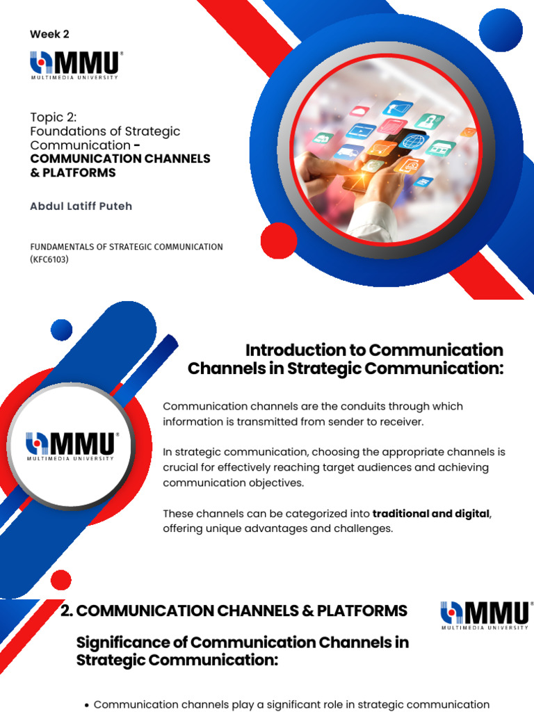 (KFC6103) W2-T2-Communication Channels & Platforms | PDF | Analytics | Popular Culture & Media ...