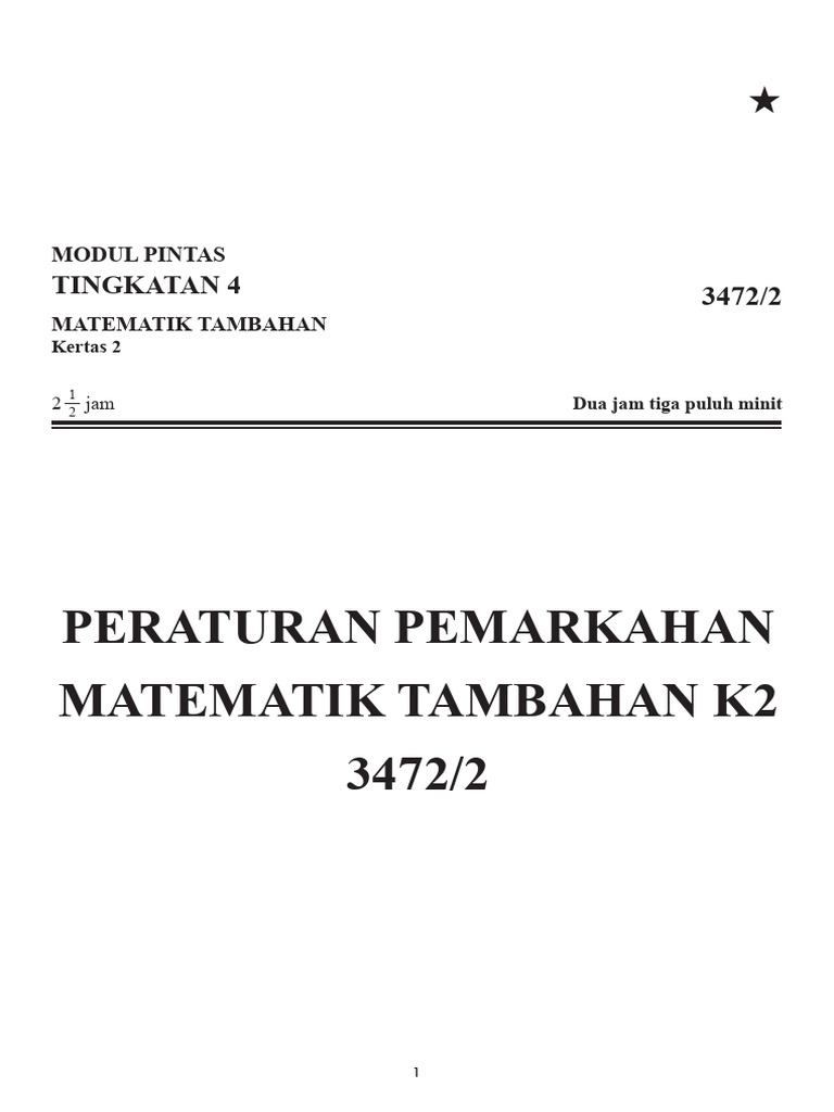 Jawapan Modul Pintas MT T4 K2 Akhir Tahun 2022 | PDF