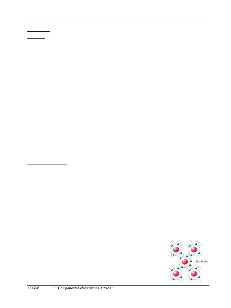 T05 Componentes Electrónicos Activos | PDF | Semiconductores | Unión PN