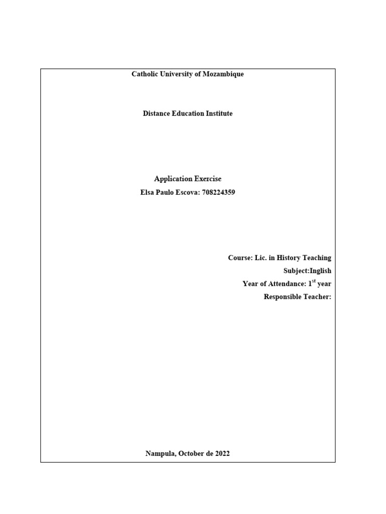 English Field Work | PDF | Bibliography | Citation