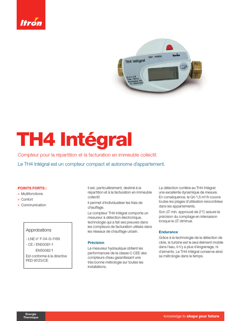 TH4 IntÃ©gral - Itron | PDF