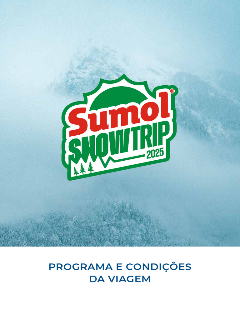 Programa Condicoes Viagem Sumol Snowtrip 2025 | PDF