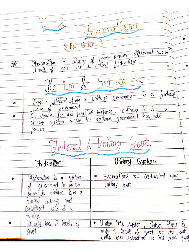 Class 10 Pol Sci CH 2 Notes | PDF