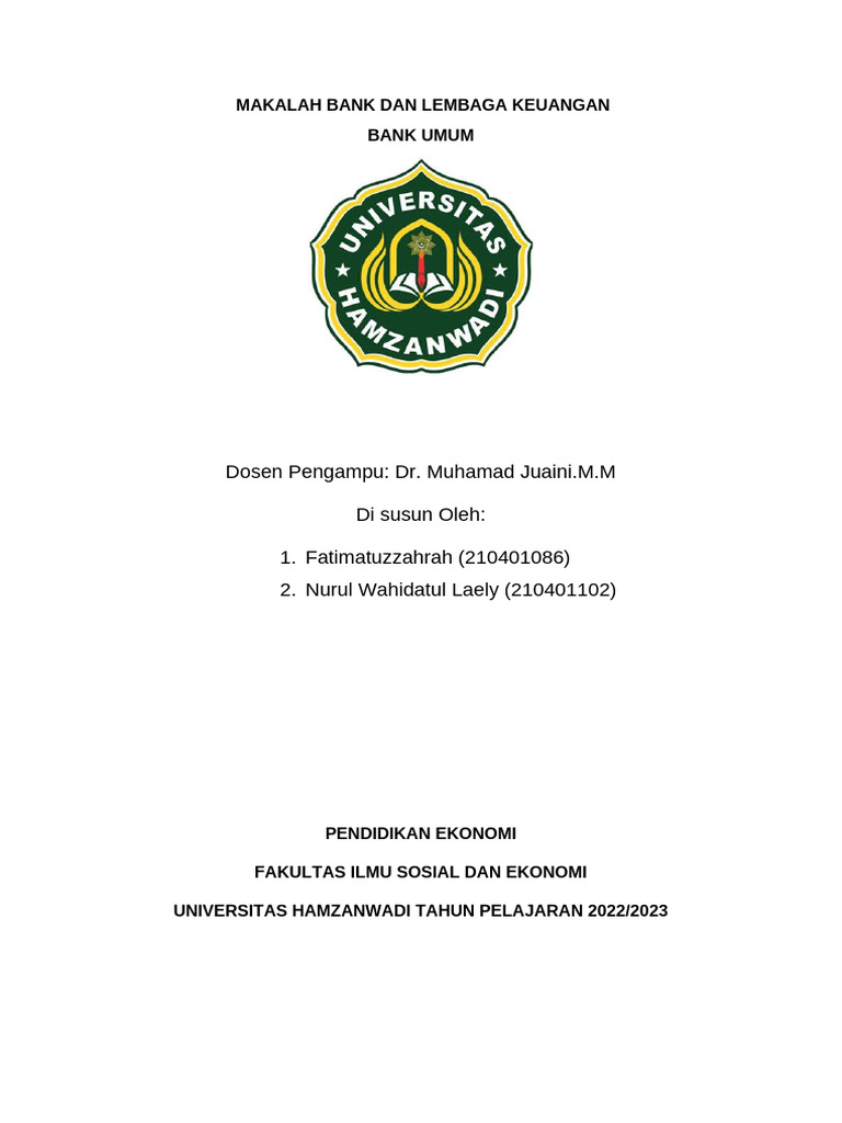 Bank Umum | PDF