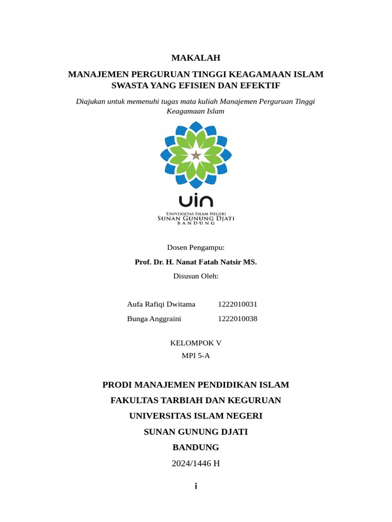 Manajemen Di Ptkis Yang Efektif Dan Efisien | PDF | Karier & Perkembangan | Bisnis