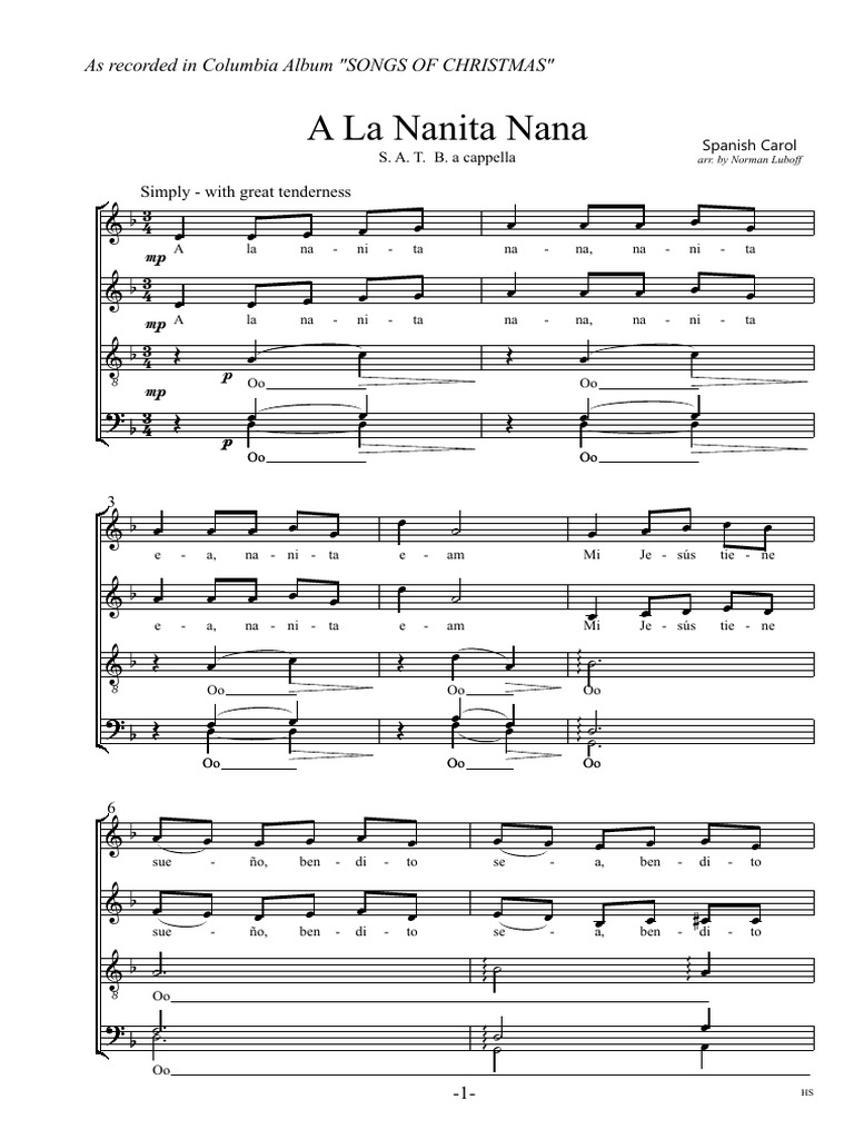 A La Nanita Nana | PDF