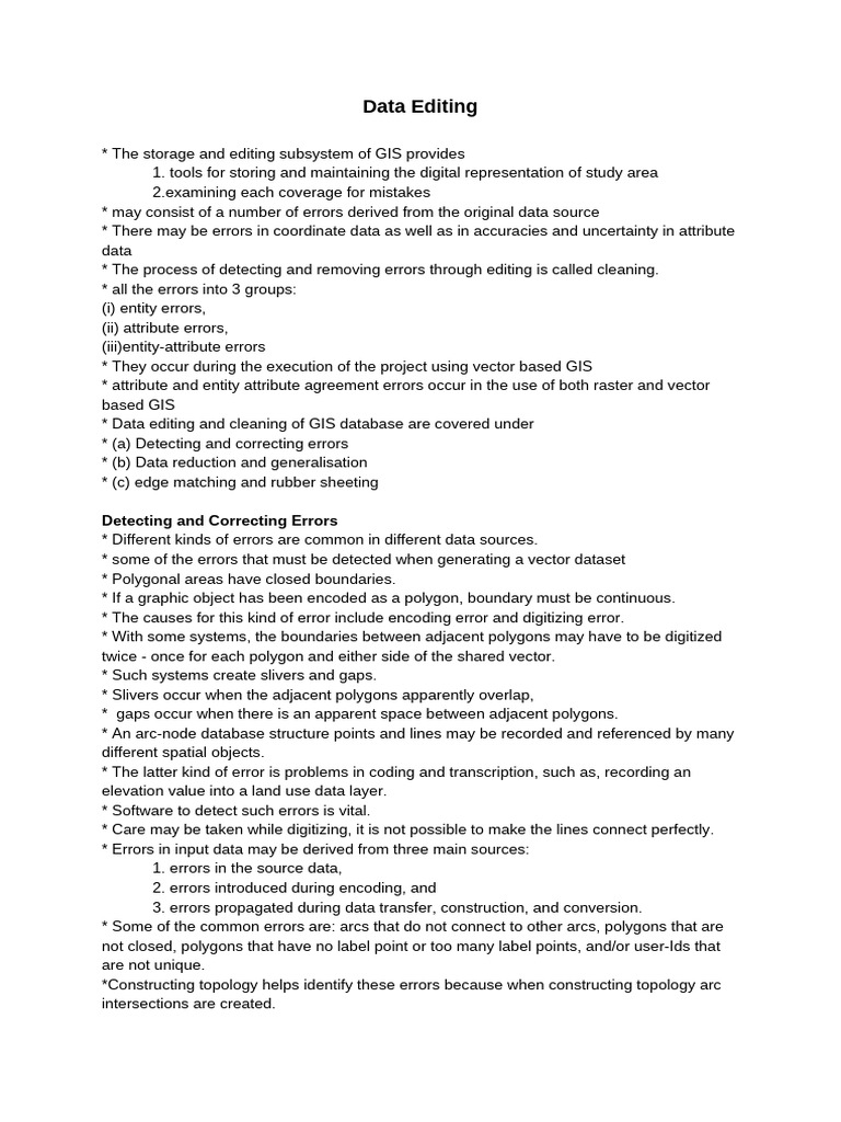 Data Editing | PDF