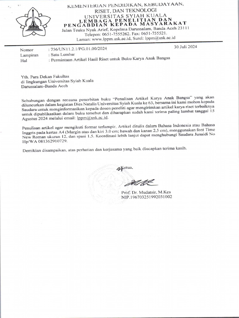 756 Permintaan Artikel Hasil Riset U Buku Karya Anak Bangsa | PDF