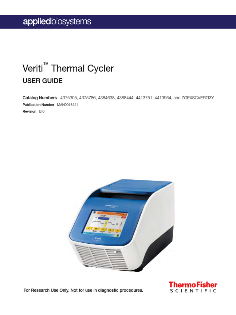 Applied Biosystems Veriti 4375305 | PDF
